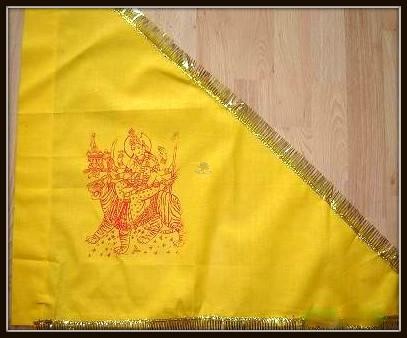 Durga Mata Jhandi - Jhandi / Vlaggen - Puja Artikelen - Hindoeisme